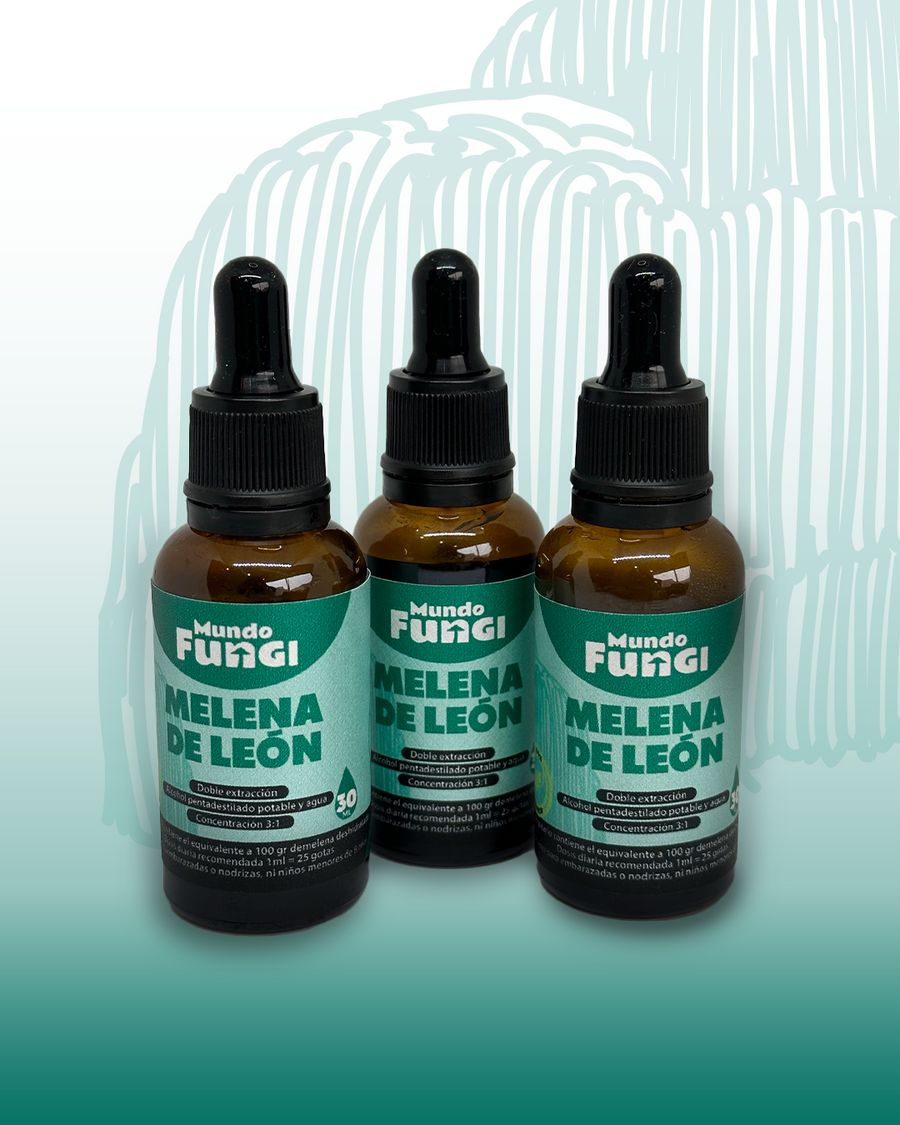 Extracto Melena de León - Gotas Ultra Concentrado – Mundo Fungi